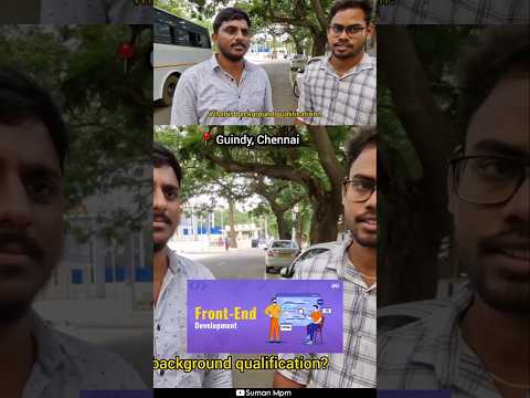 How much is a front-end developer's salary in Chennai? #shorts