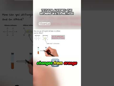Test for Alkenes The Bromine Water Method! #science #chemistry #igcse #exampreparation