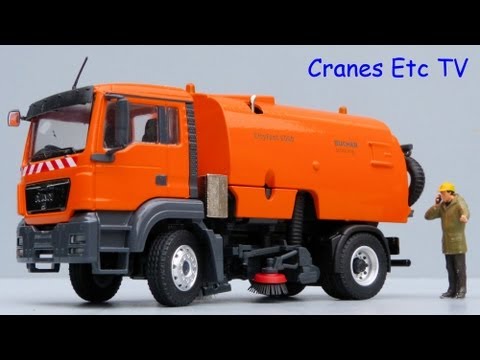 Conrad MAN TGS Bucher Schörling CityFant 6000 Road Sweeper by Cranes Etc TV