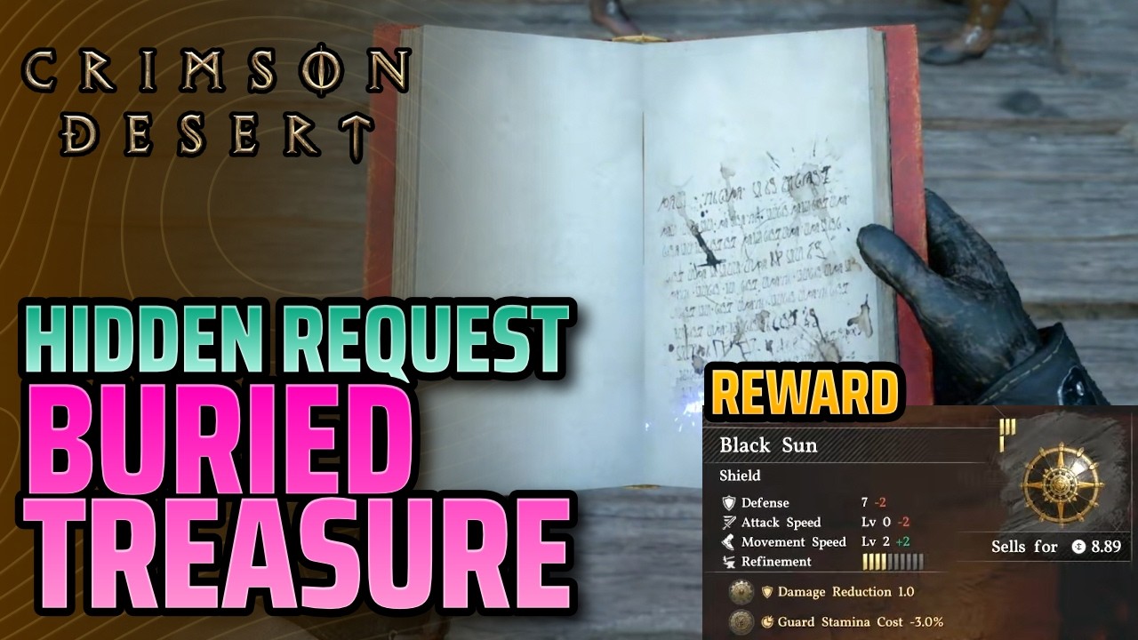 Buried Treasure Hidden Request Walkthrough - Demeniss - Crimson Desert