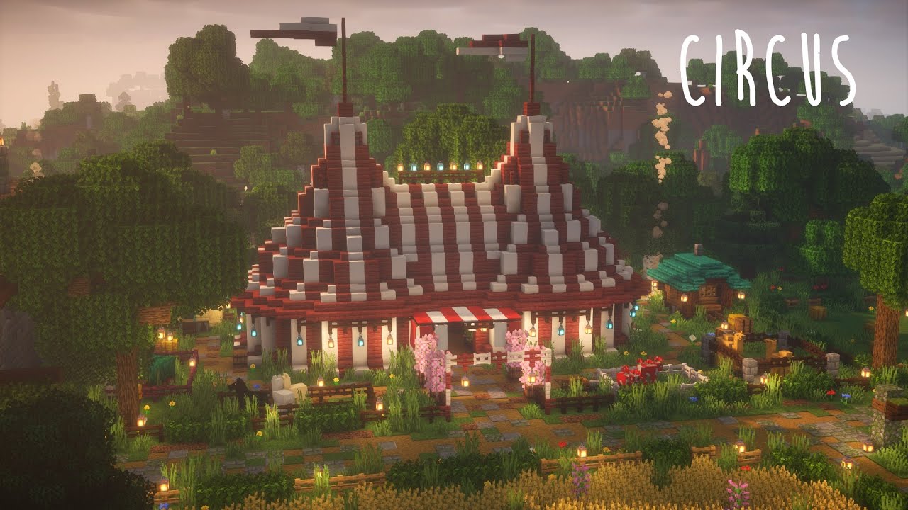 Minecraft | How to Build a Circus - Tutorial - Minecraft Builders