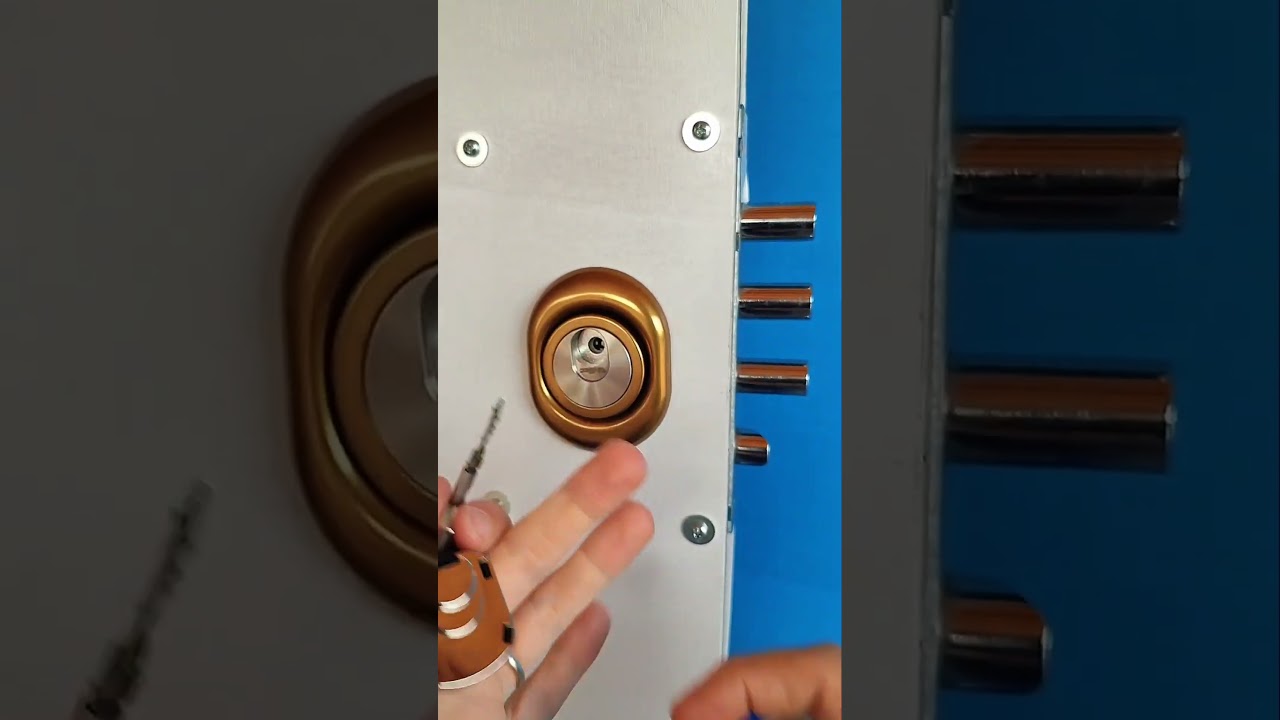 [Combo Dom Diamant 2.0 + Disec MR500] 3D key + magnetic protection for armoured doors #shorts
