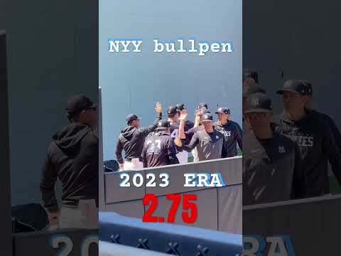 In 2023, the New York Yankees bullpen has the lowest ERA in MLB 2.75. Gotta love it! #GoYankees