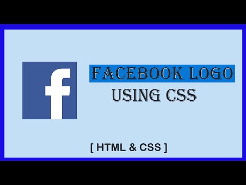 How to make facebook icon using CSS