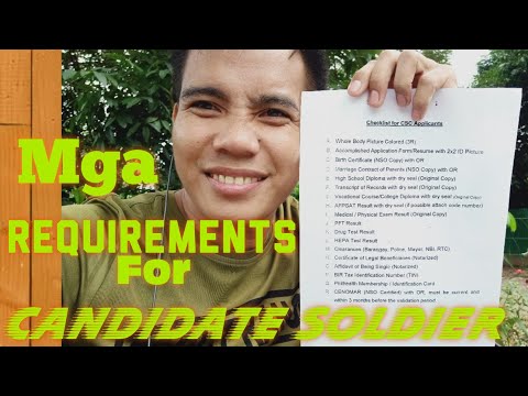 Requirements Sa ARMY With AFPSAT Exam ( Checklist) for Preparations!