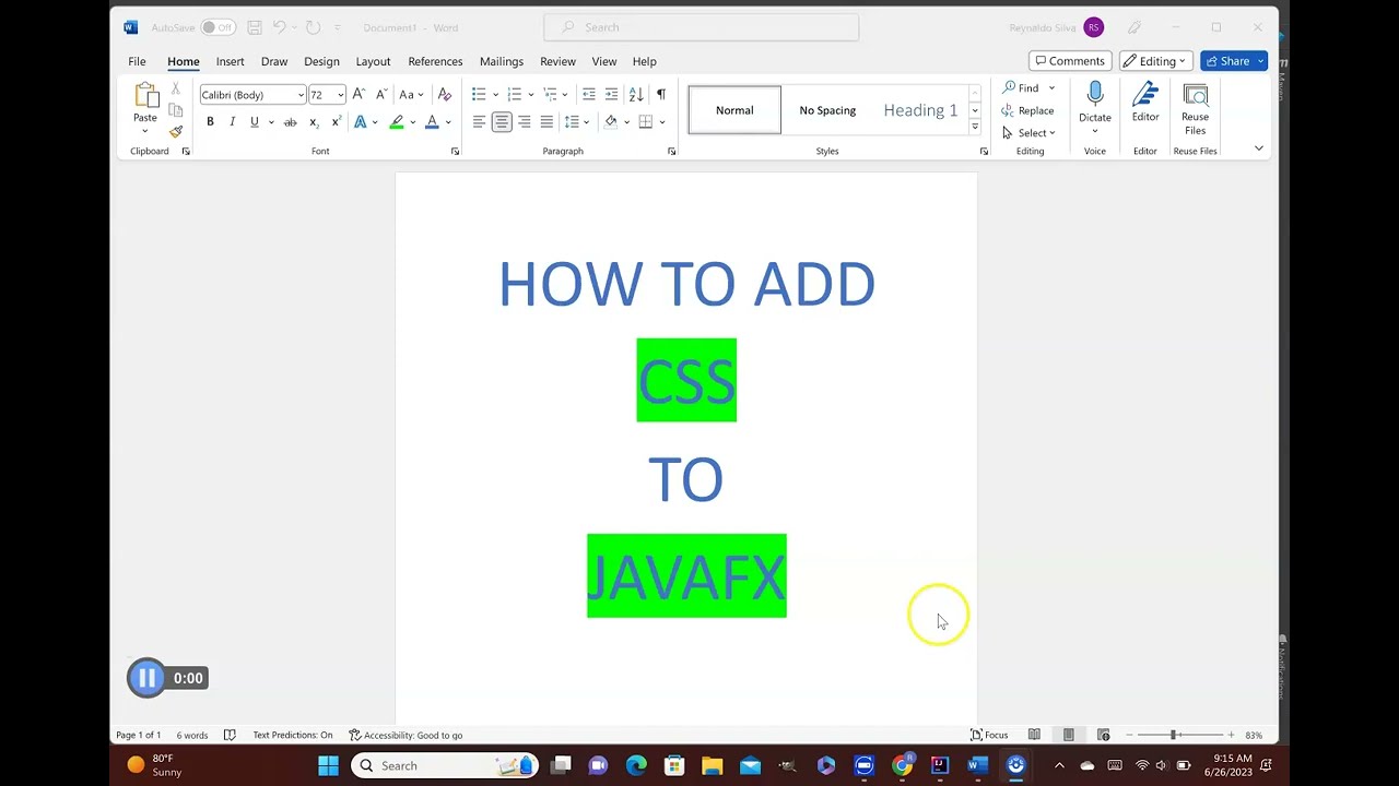 Add CSS Style Sheet to Java FX