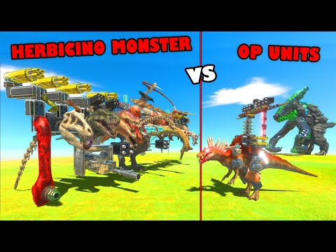 HERBICINO MONSTER vs ARMY KILLER and BIG UNITS in Animal Revolt Battle Simulator with SHINCHAN CHOP