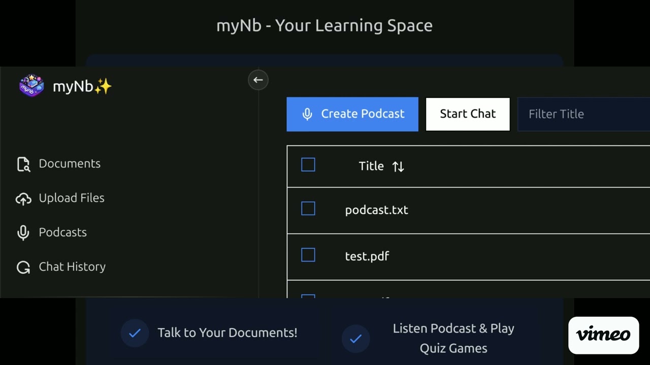 how to create podcast from any document, myNb.info , convert pdf 2 podcast, notebooklm alternative