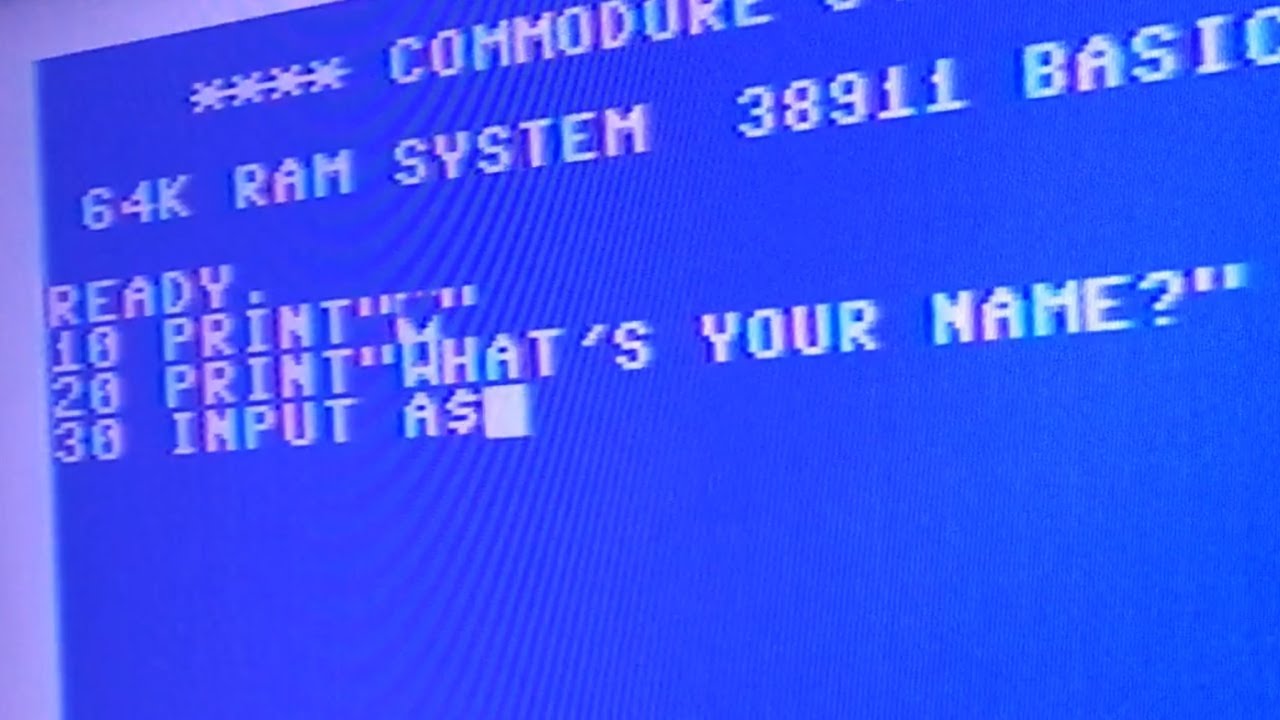 Your First BASIC Program with Commodore 64