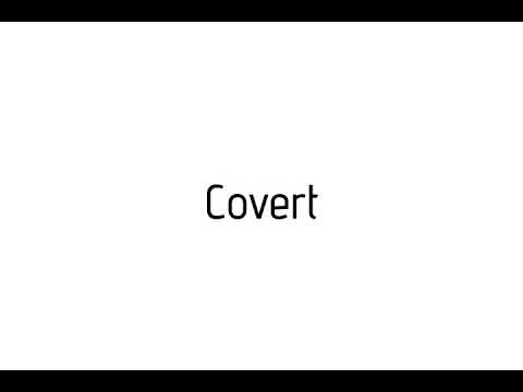 How to pronounce Covert / Covert pronunciation