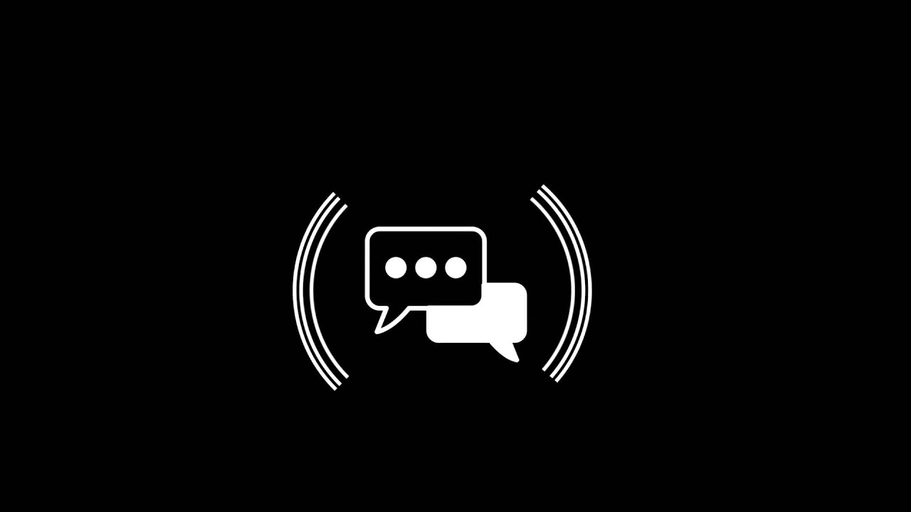 Motion graphic message icon