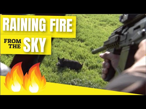 ULTIMATE HELICOPTER HOG ERADICATION CLIP - ????Pigman & Uncle Ted Rain Fire From the Sky in TEXAS.????