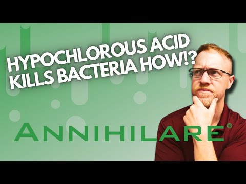 How does Hypochlorous acid kill bacteria?