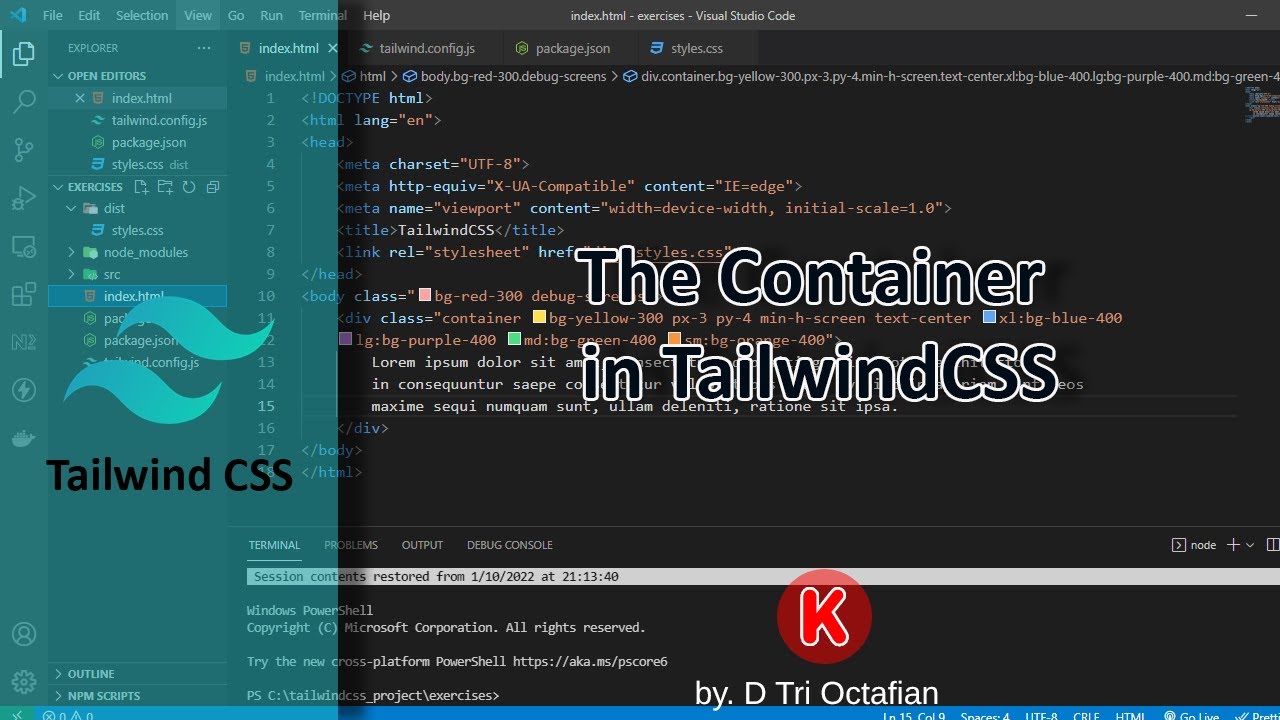 Pengenalan Container pada TailwindCSS