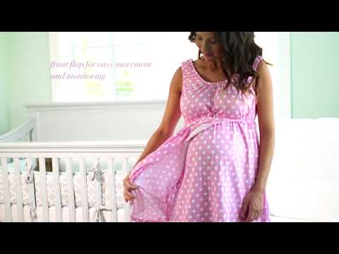 Hospital Bag Must Have ! 3 in1 Maternity Labor Delivery Nursing Hospital Gown Baby Be Mine Maternity
