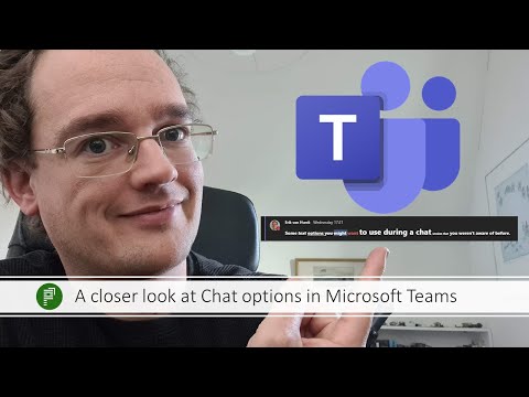 A closer look at Chat options in Microsoft Teams