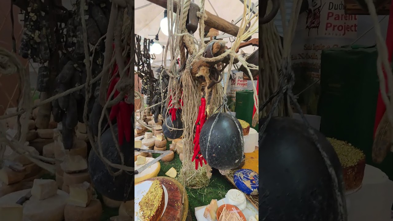 Italian Cheeses Looking like Pieces of Art