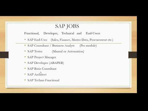 8 SAP Jobs and Career Introduction available in Job Market