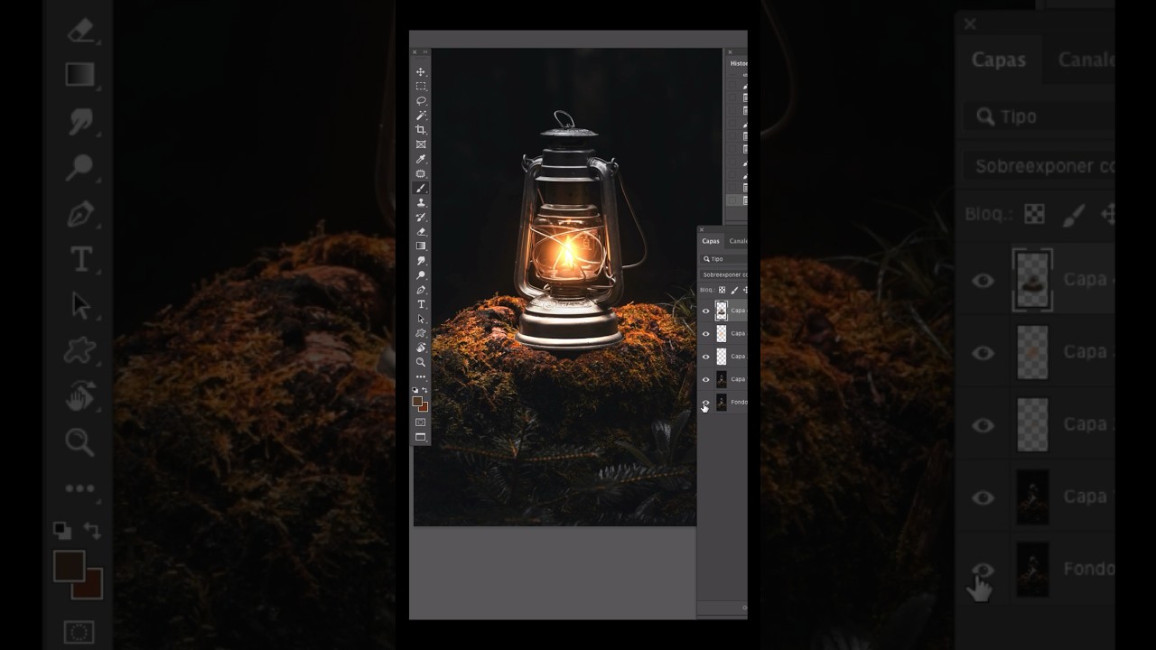 Efecto iluminación brillante en 1 minuto con Photoshop