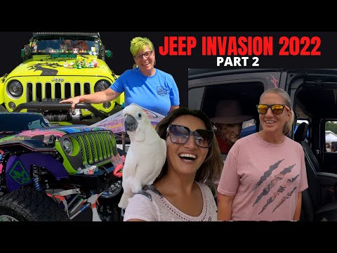 SMOKY MOUNTAIN CLUB JEEP INVASION PART 2 RUBICONS, GLADIATOR JEEPS WITH FREDDY KRUGER AND PARROTS!
