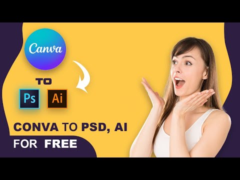 How to export PSD from Canva | Canva to PSD,EPS | Retain layers & Effects