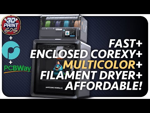 Anycubic Kobra S1 Combo - Live Unboxing & First Print
