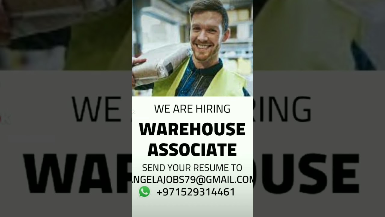 we are hiring warehouse assistant#dxb #job #jobs #dubai  #uae #hiring #vacancy #diaspora