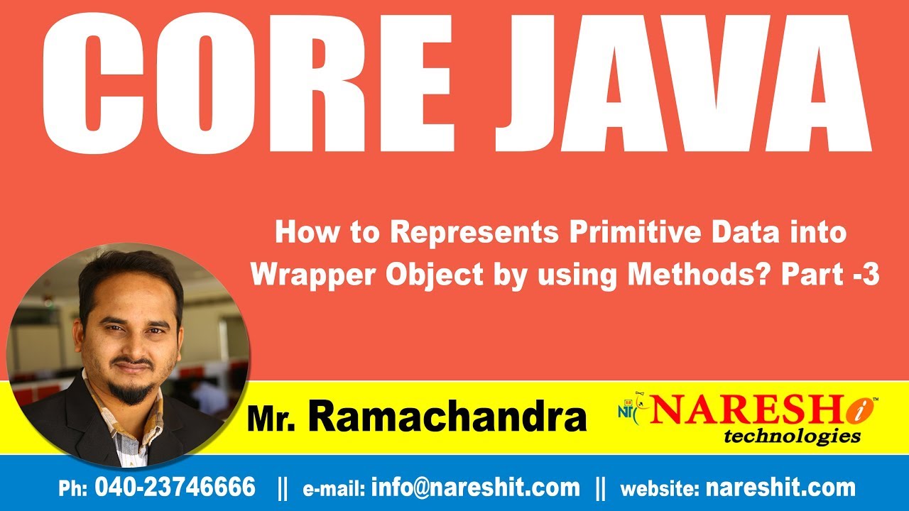 How to Represents Primitive Data into Wrapper Object by using Methods? Part -3 | Core Java Tutorial