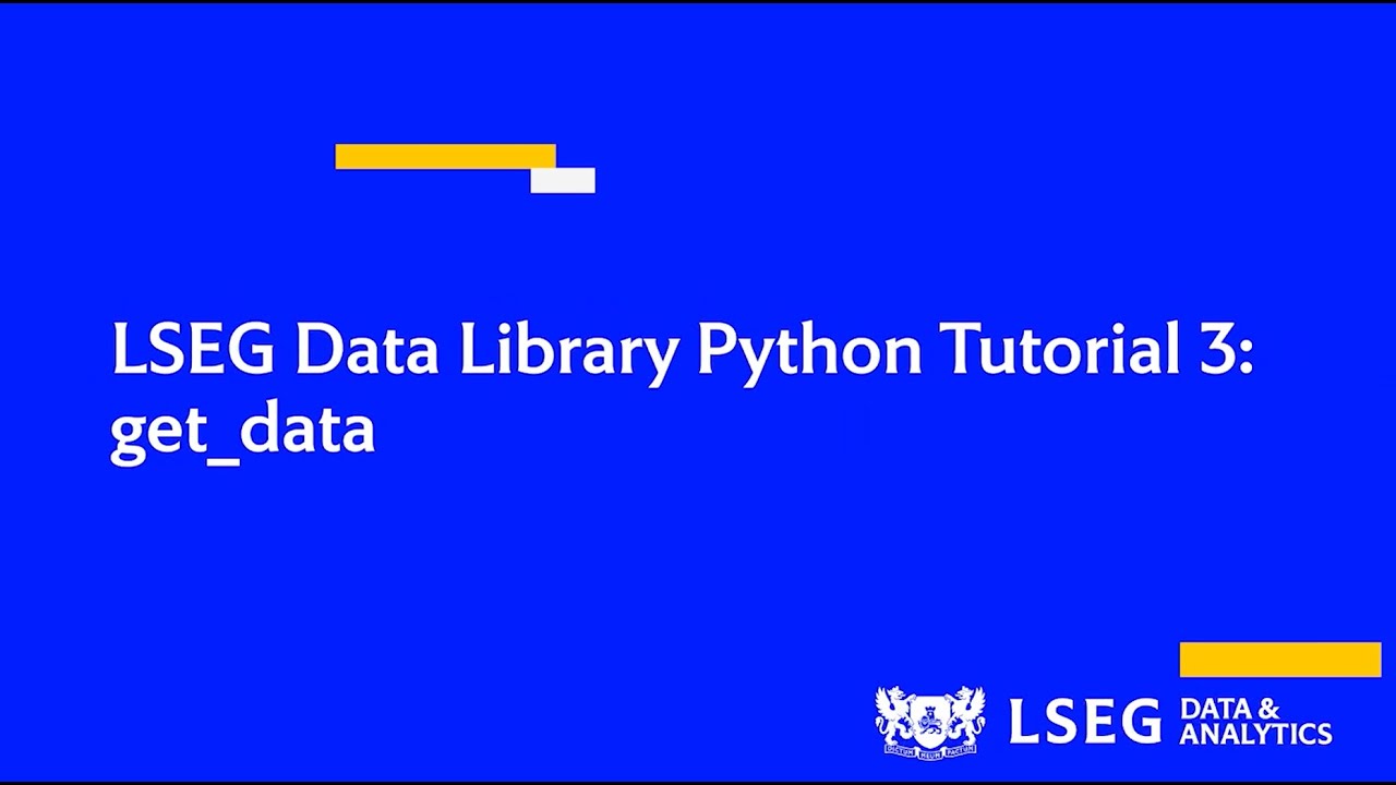 LDL Tutorial 3 - Sessions, Configurations, Data Model and get_data