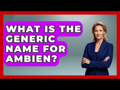 What Is The Generic Name For Ambien? - Pharmaceutical Insights