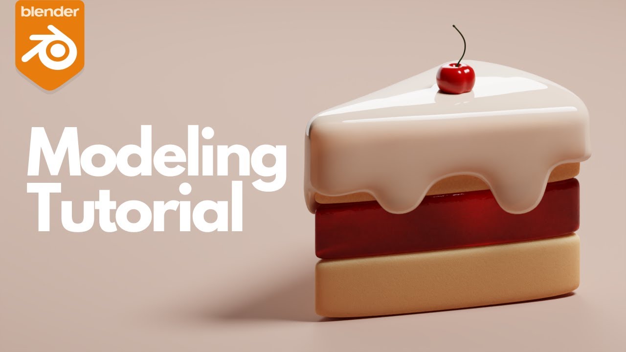 Blender Beginner Tutorial | Model a Piece of Cake