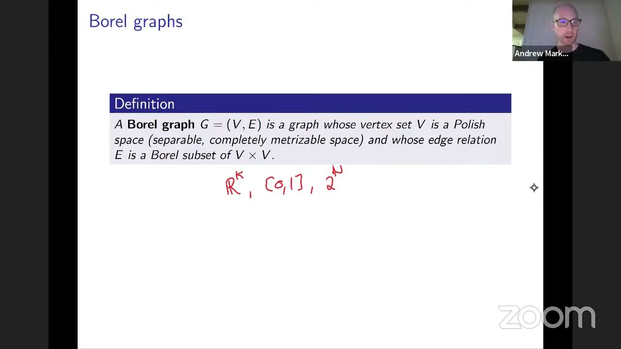 Andrew Marks: Measurable graph combinatorics