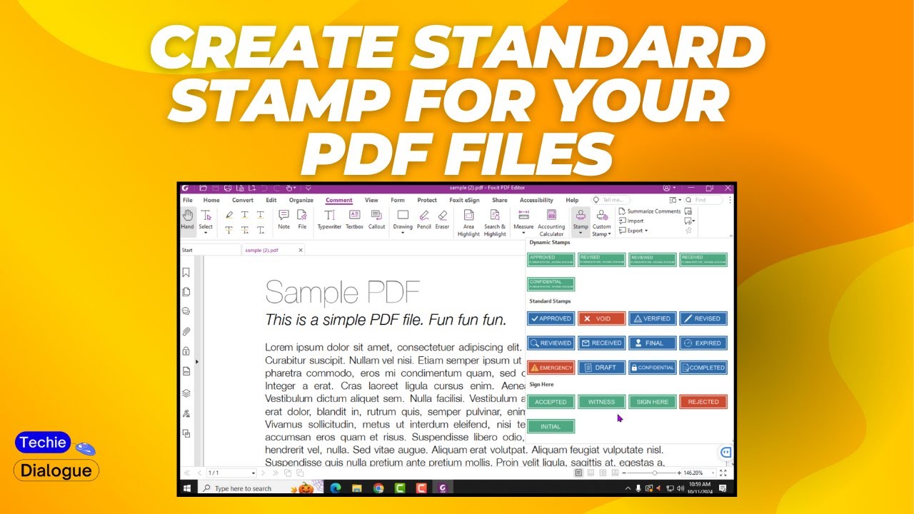 How to Create a Standard Stamp for Your PDF Files