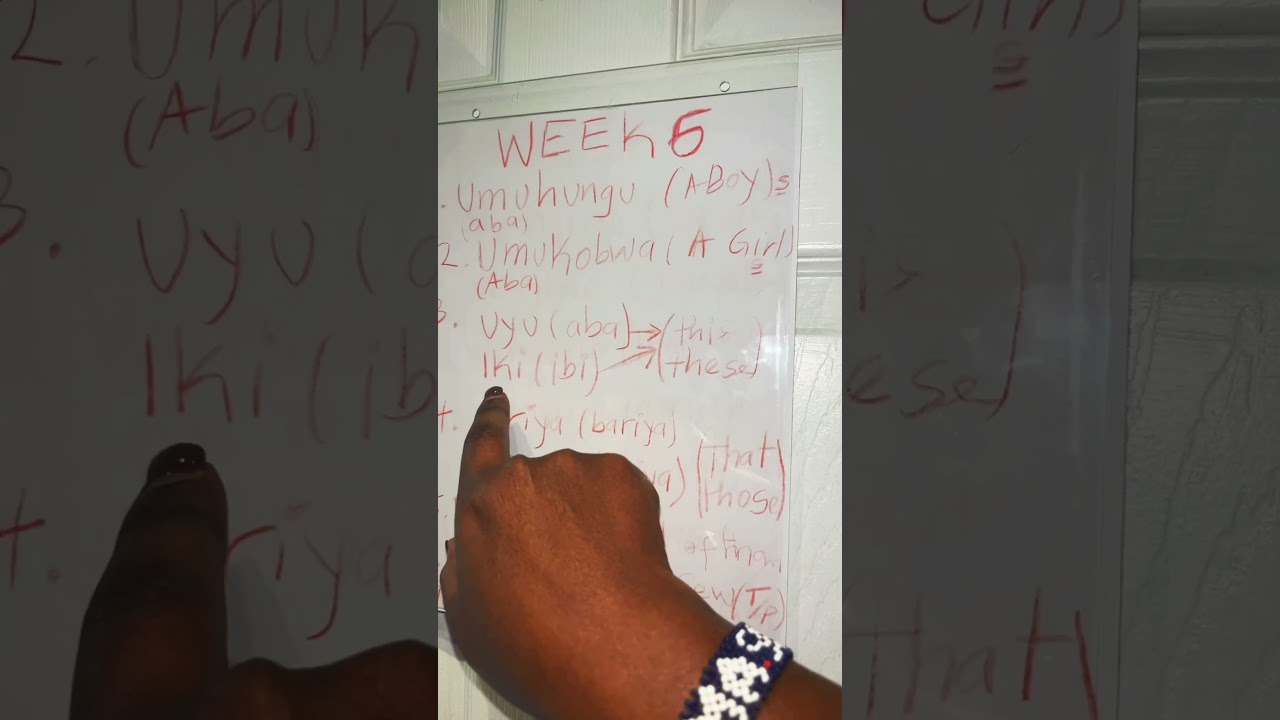 Lean Kinyarwanda/ My language WEEK 6 #foreignlanguage