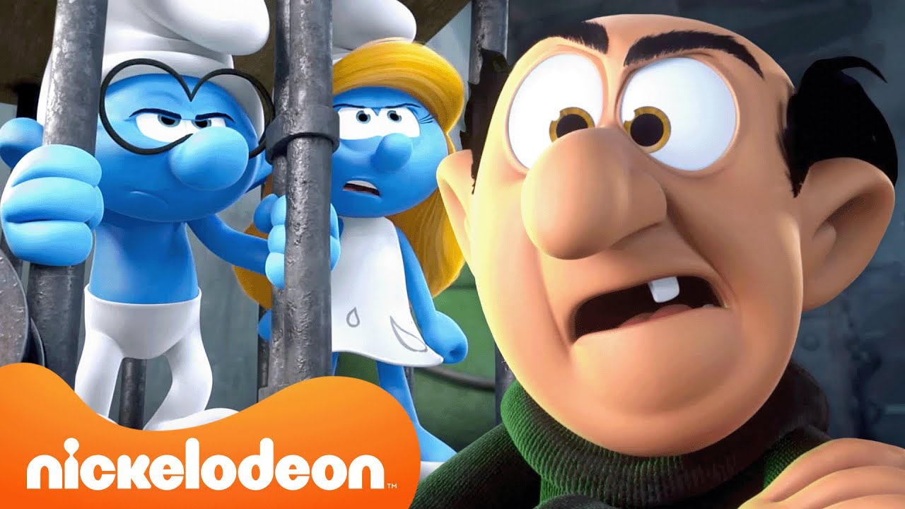 Os Smurfs | Gargamel brigando com os Smurfs por 90 minutos seguidos 😵‍💫 | Nickelodeon em Português