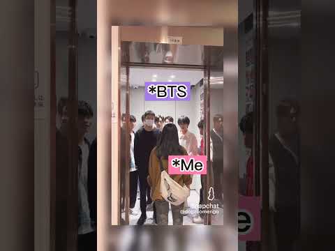 When I meet BTS ????||owner of video:@dogzcomengo|| video found: Snapchat||