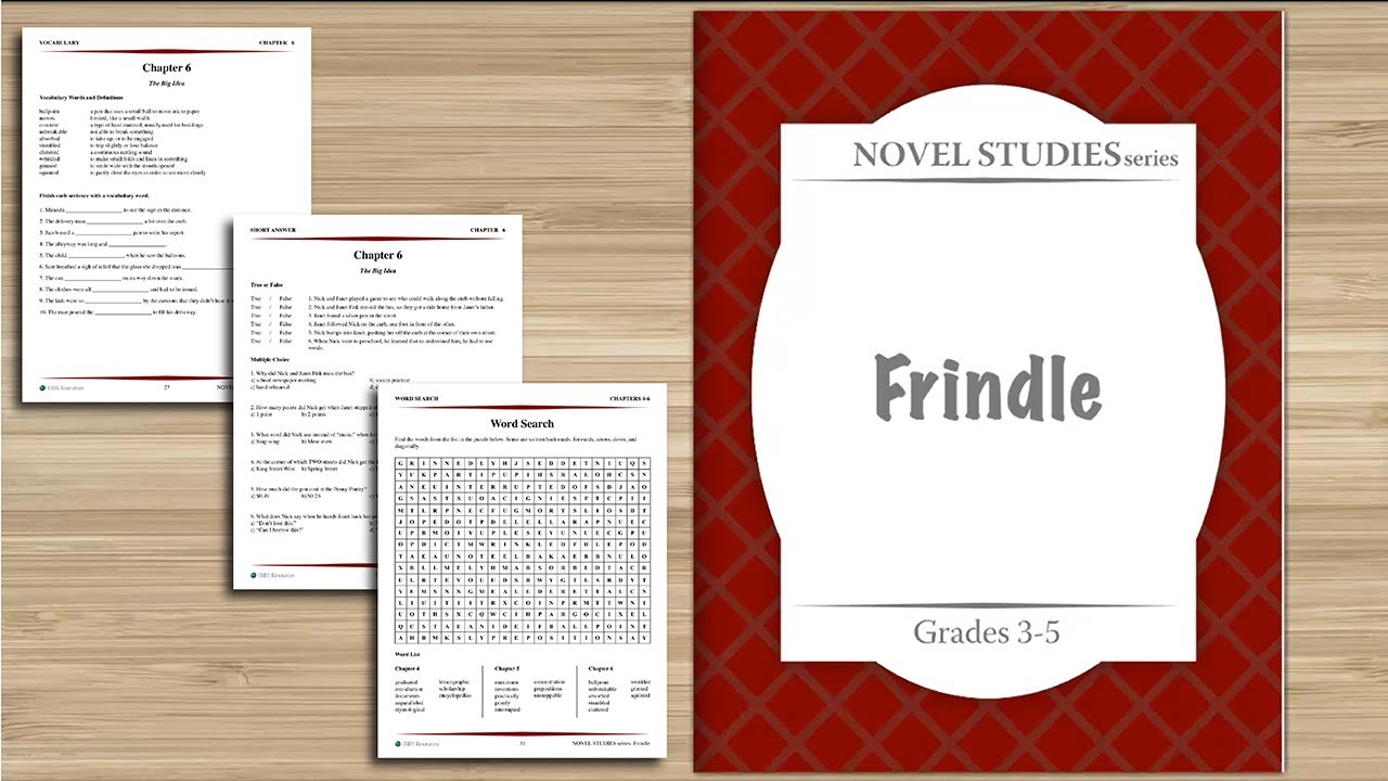 Frindle Novel Study Guide - Ibby Resources