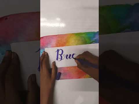This One's For Briana...💜🍇 Who's next?? comment Your Name below 👇🏻👇🏻 #brushpen #calligraphy #art