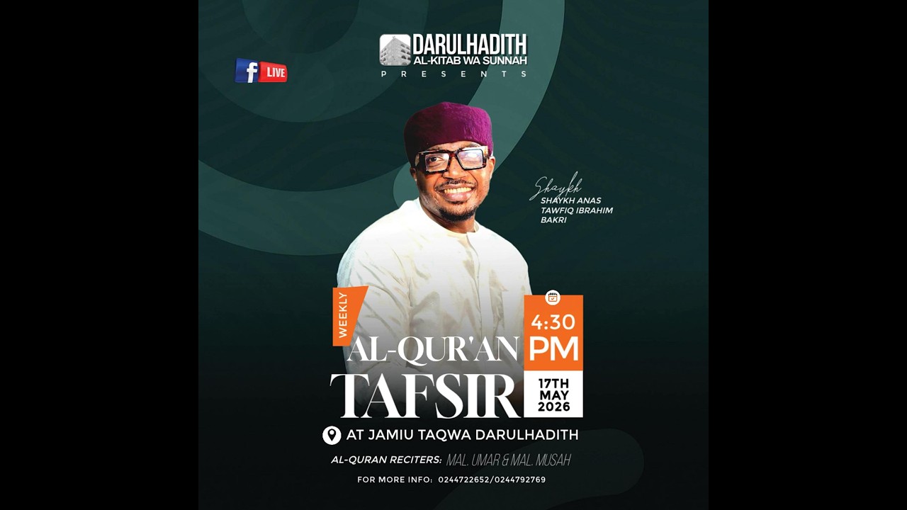 Darulhadith Weekly Al Quran Tafsir 📍