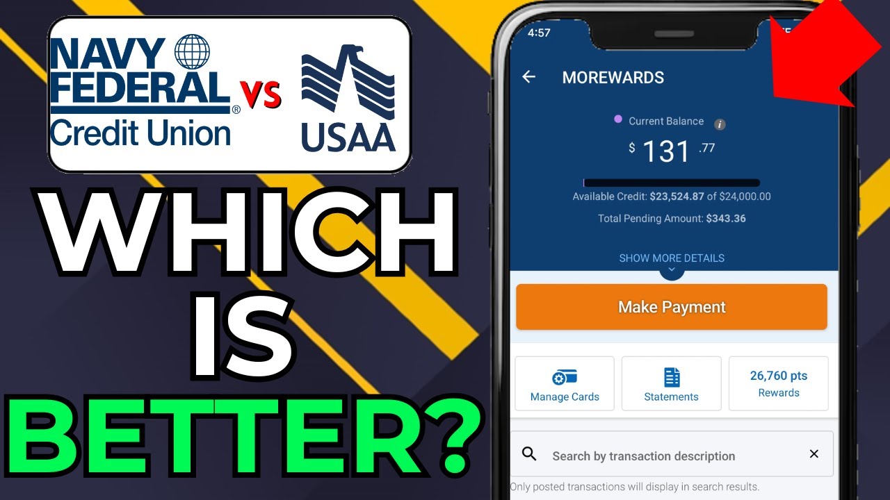 NAVY FEDERAL CREDIT UNION VS USAA BANK REVIEW (2026)