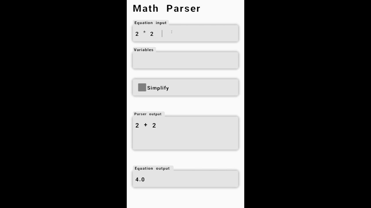 Math parser #shorts