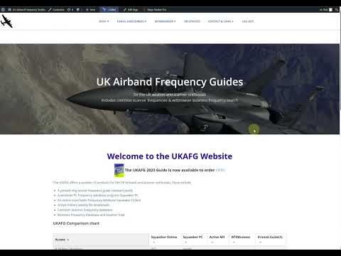 UKAFG WTR Business frequencies and common scanner frequencies