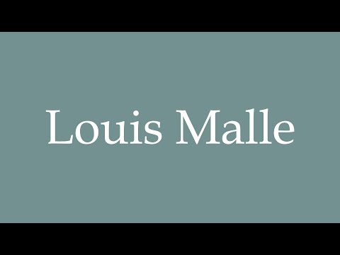 How to Pronounce ''Louis Malle'' Correctly in French