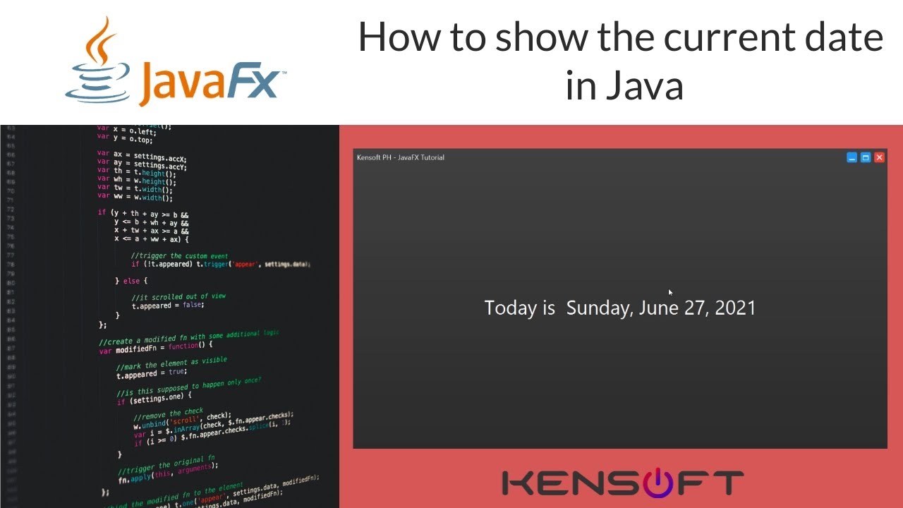 Java Tutorial: Show current date in Java application