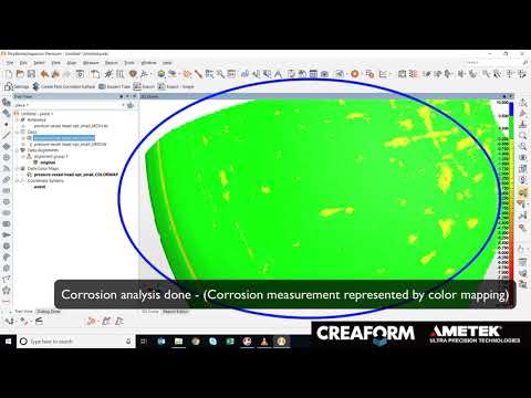 Creaform Corrosion Inspector macro - with Polyworks