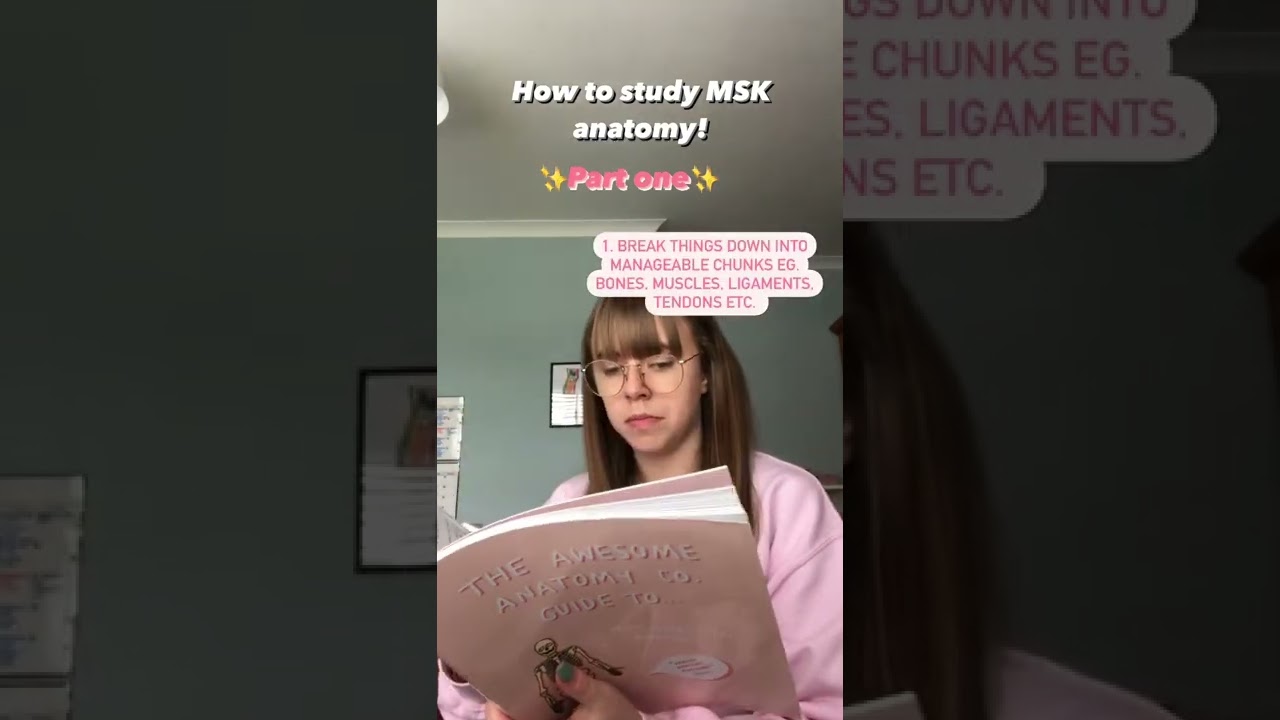 How To Study MSK Anatomy // Student, Physiotherapist, Biology, Science, Sports Therapy
