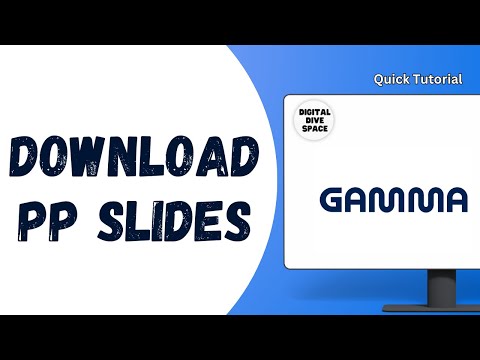 HOW TO DOWNLOAD POWERPOINT PRESENTATION SLIDES FROM GAMMA APP