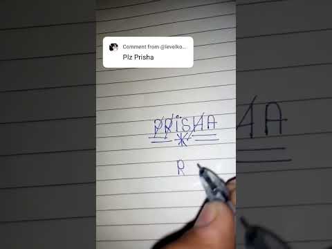 PRISHA NAME SIGN 💢💛 PLEASE LIKE AND SUBSCRIBE