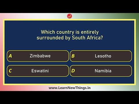 South Africa General Knowledge Quiz for Kids | 20 Questions | South Africa GK Quiz