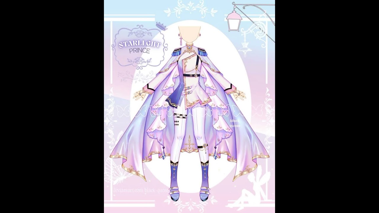 Starlight prince outfit adoptable (Ver. Deviantart) 👑👑👑
